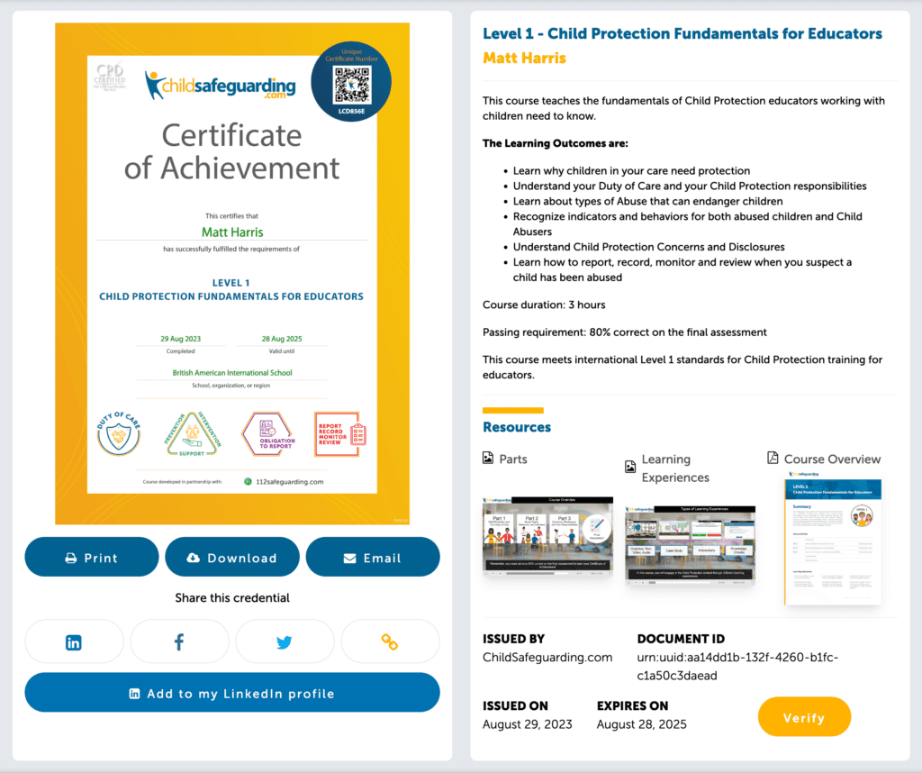 Child Protection Training for Adults Working with Children ...